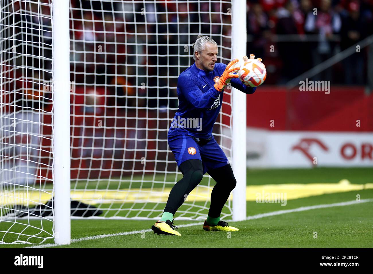 WARSAW - Holland goalkeeper Remko Pasveer during the UEFA Nations ...