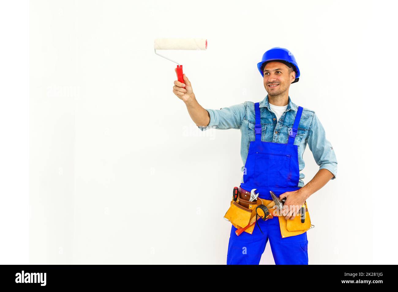 professional of the building isolated in background white Stock Photo ...