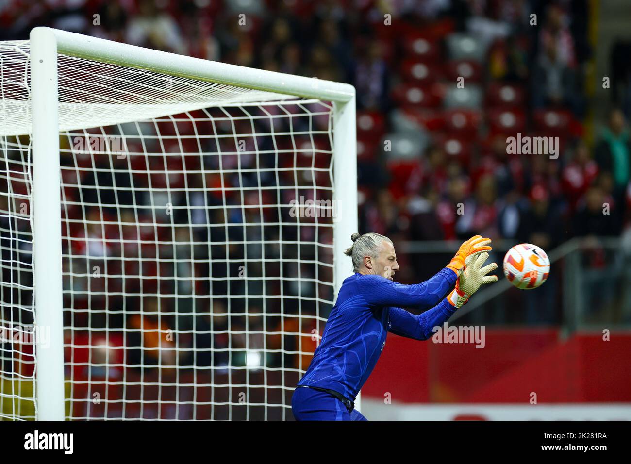 WARSAW - Holland goalkeeper Remko Pasveer during the UEFA Nations ...