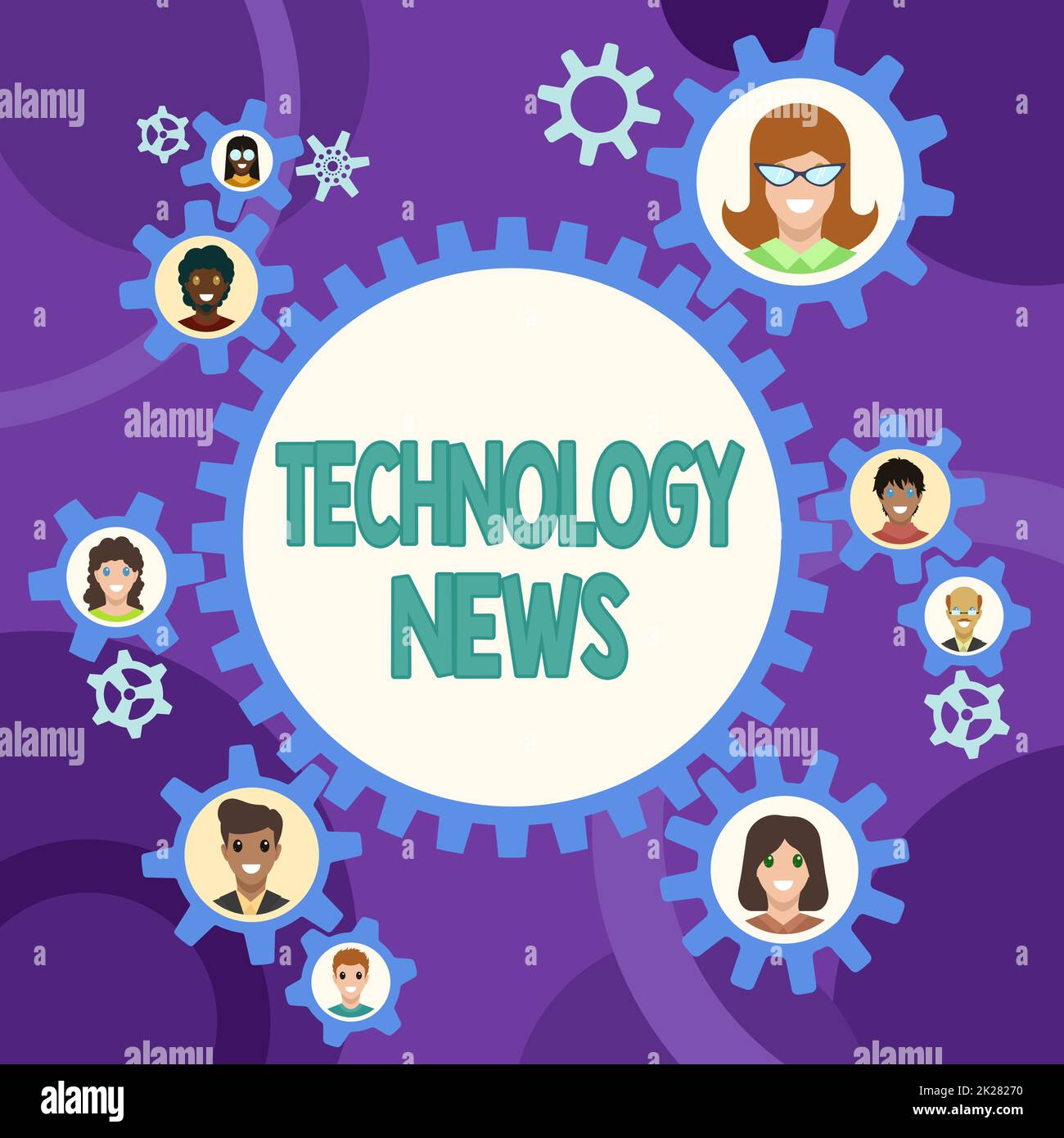 Text sign showing Technology News. Business approach newly received or ...