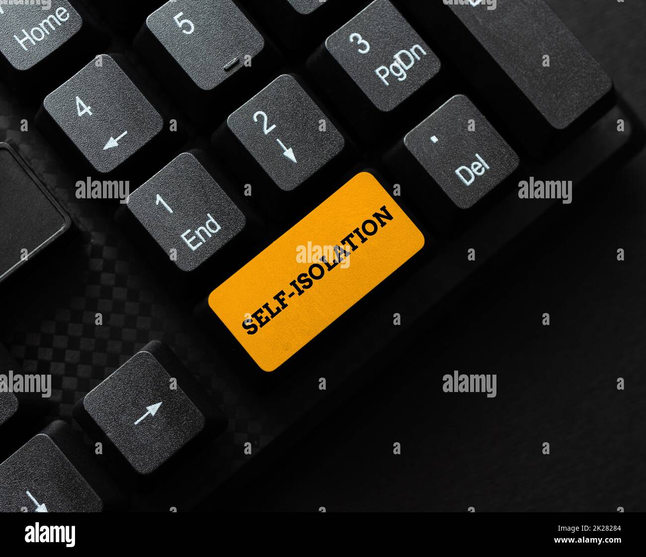 Inspiration showing sign Self Isolation. Business concept promoting ...