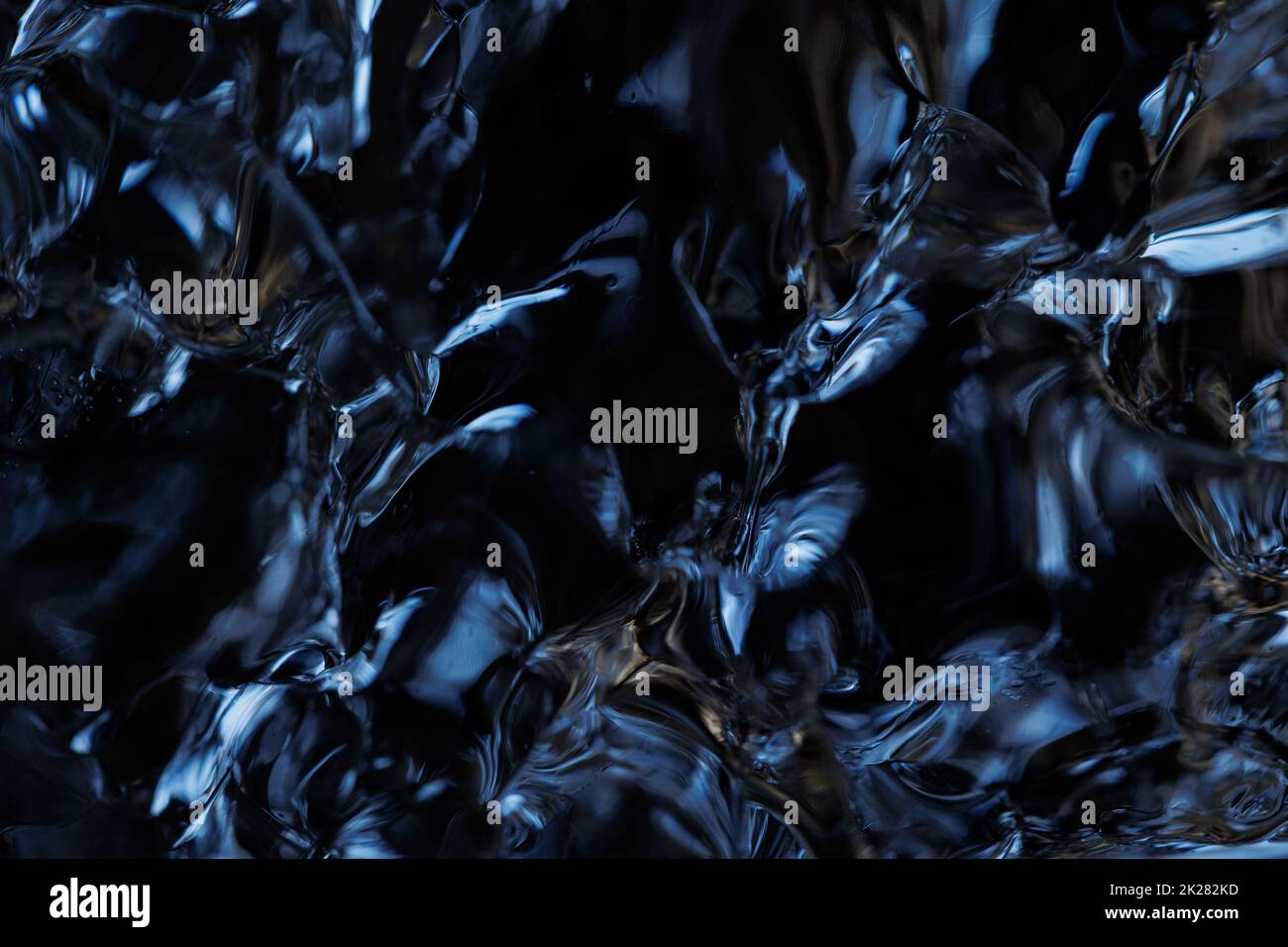 Melting ice water closeup Stock Photo - Alamy