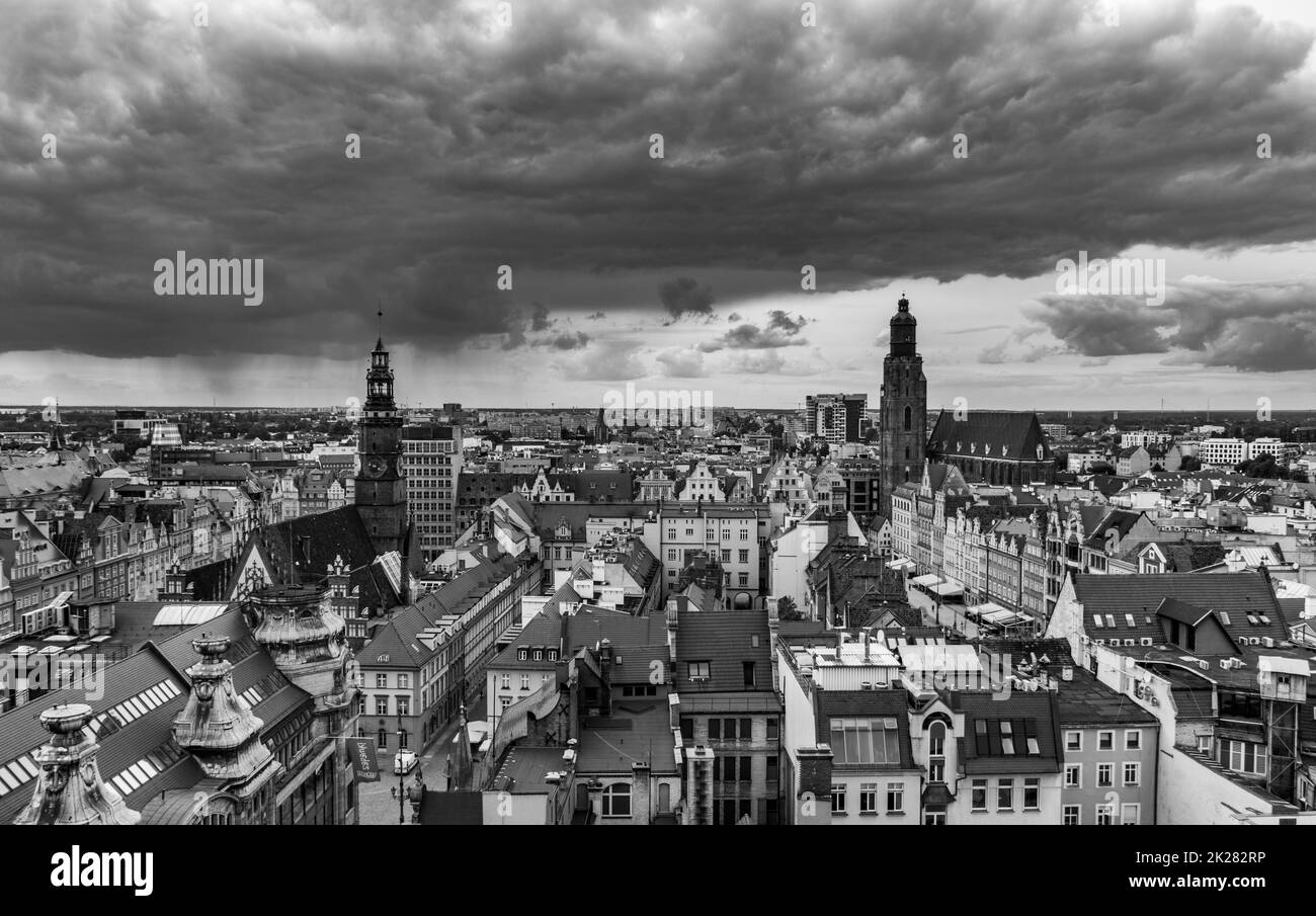 Wroclaw market hall Black and White Stock Photos & Images - Alamy