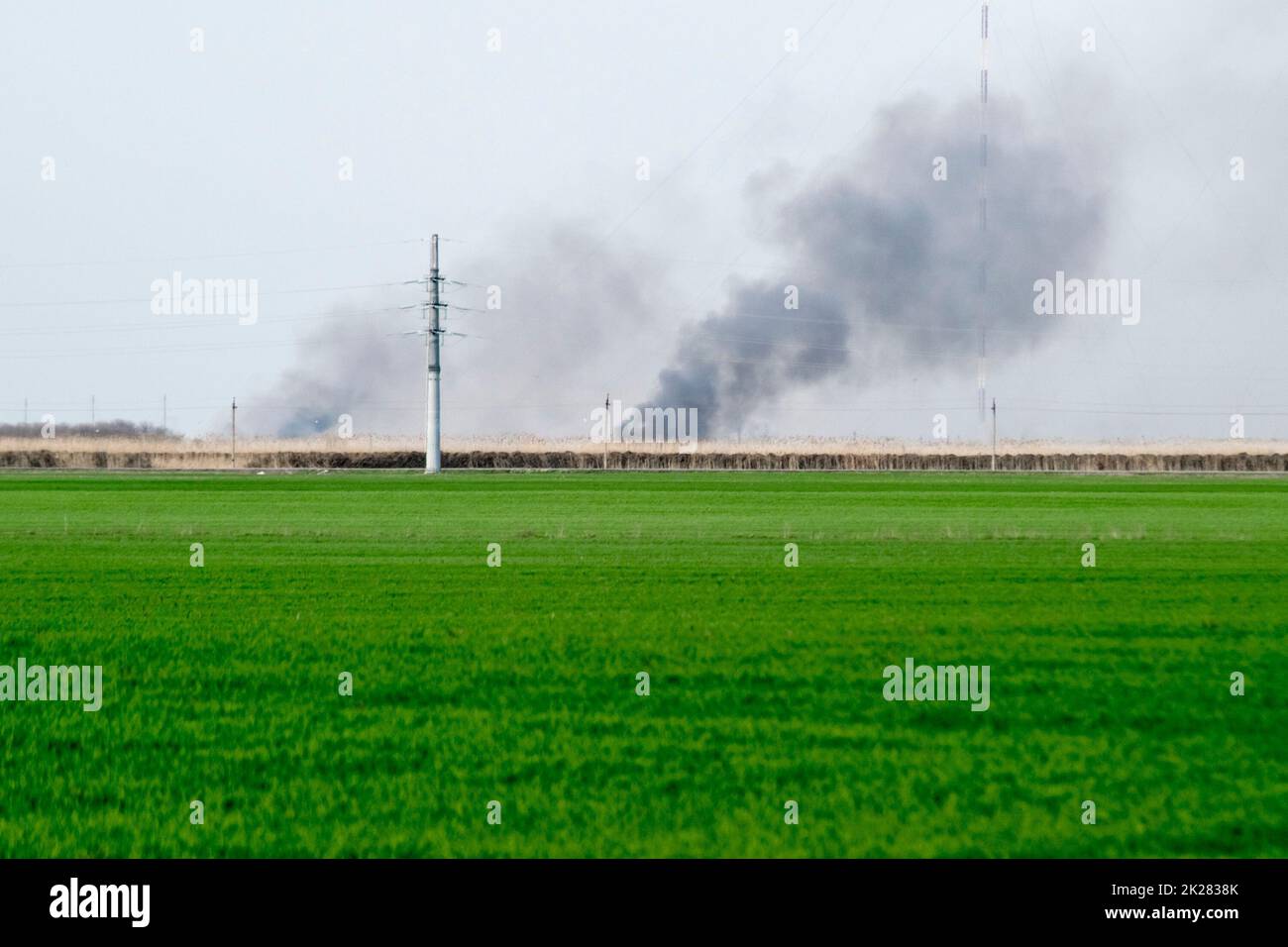 Burning field agriculture hi-res stock photography and images - Alamy