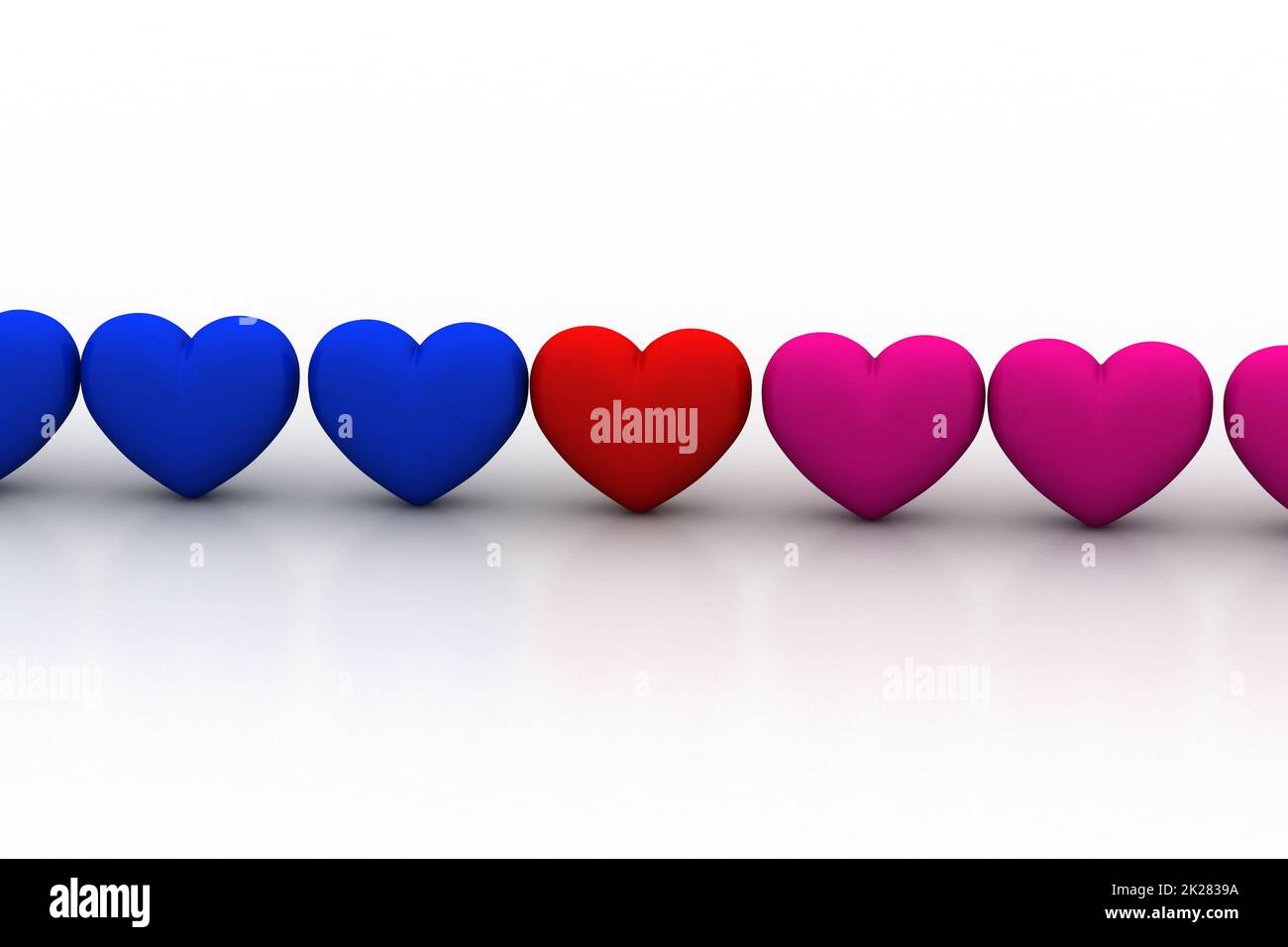 Stylized hearts in white hi-res stock photography and images - Alamy