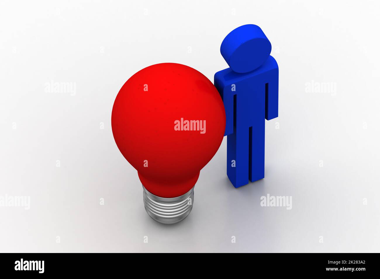 3d people men light bulb hi-res stock photography and images - Alamy