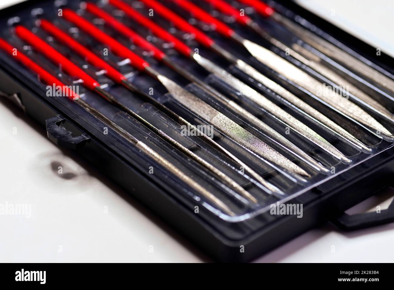 fine, small files in a box Stock Photo - Alamy