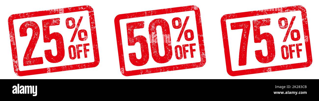 50 percent off set Cut Out Stock Images & Pictures - Alamy