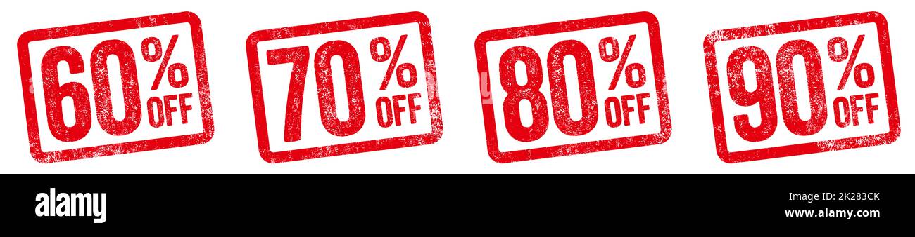 90 percent discount sign hi-res stock photography and images - Alamy