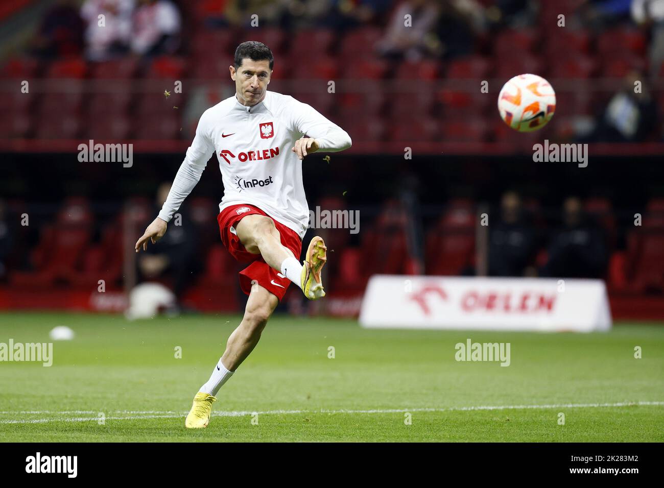 WARSAW - Robert Lewandowski of Poland during the UEFA Nations League ...
