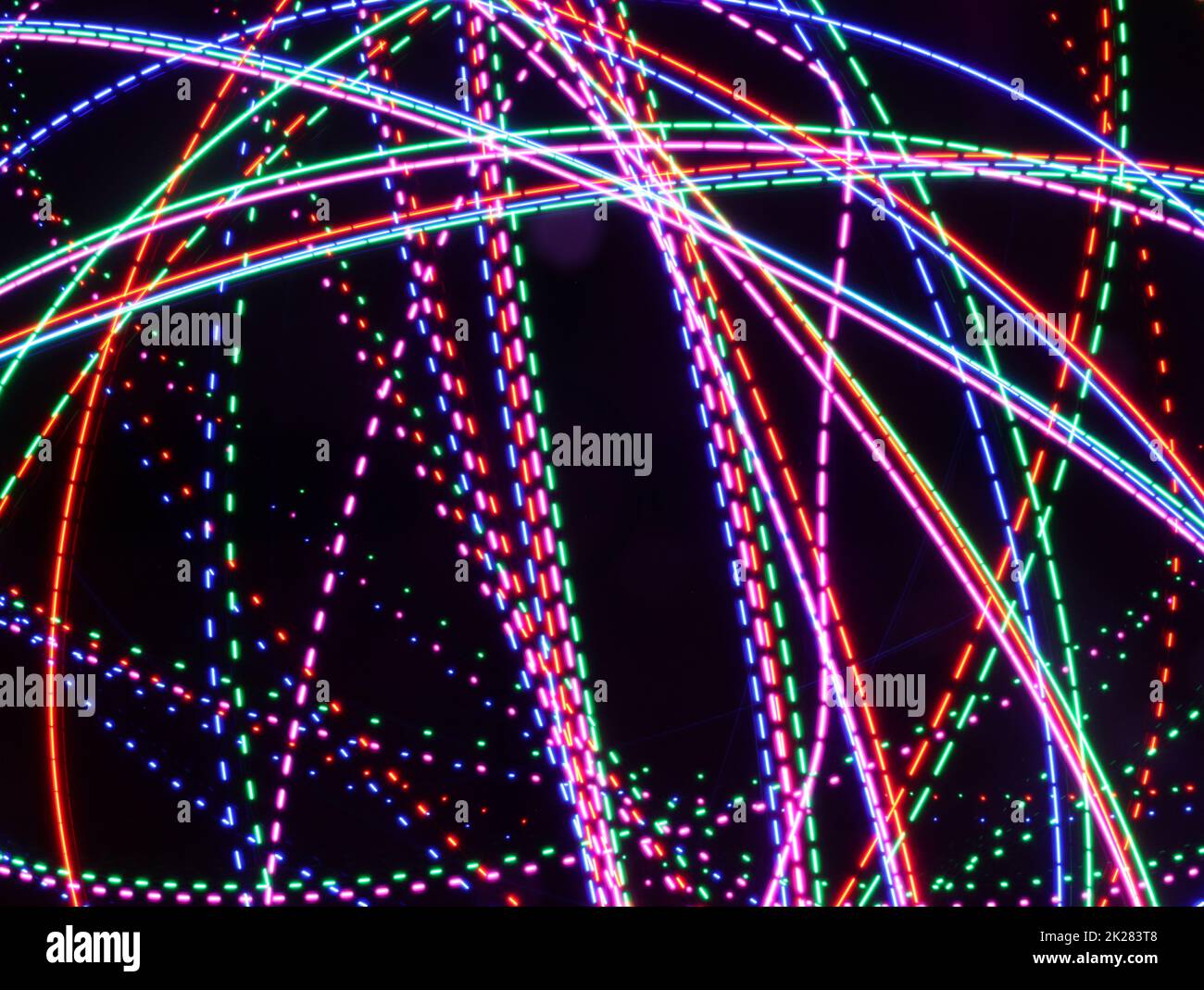 spectacular colored lights with geometric shapes special effects Stock ...