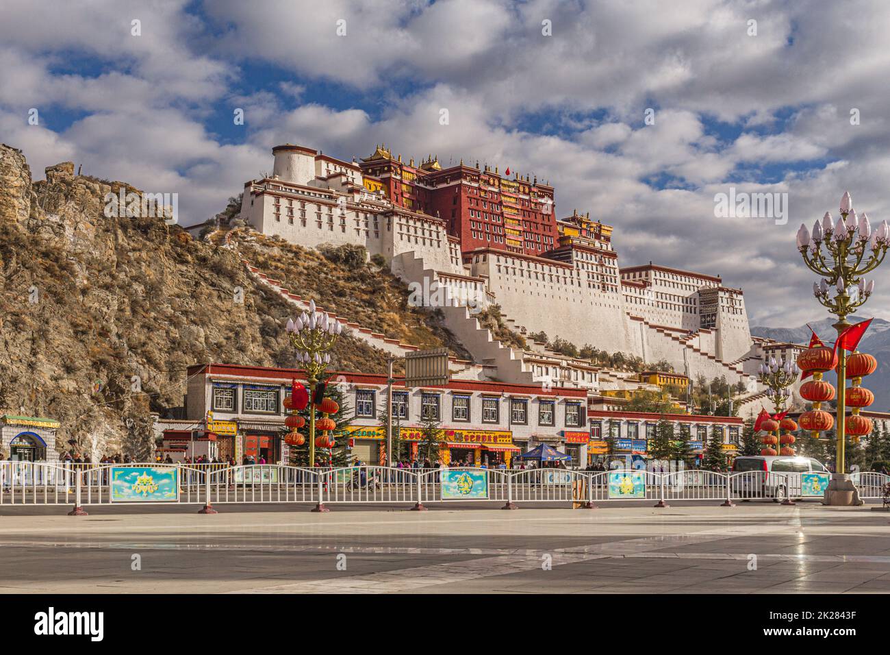 The Potala Palace in Lhasa, Tibet, was the chief residence of the ...