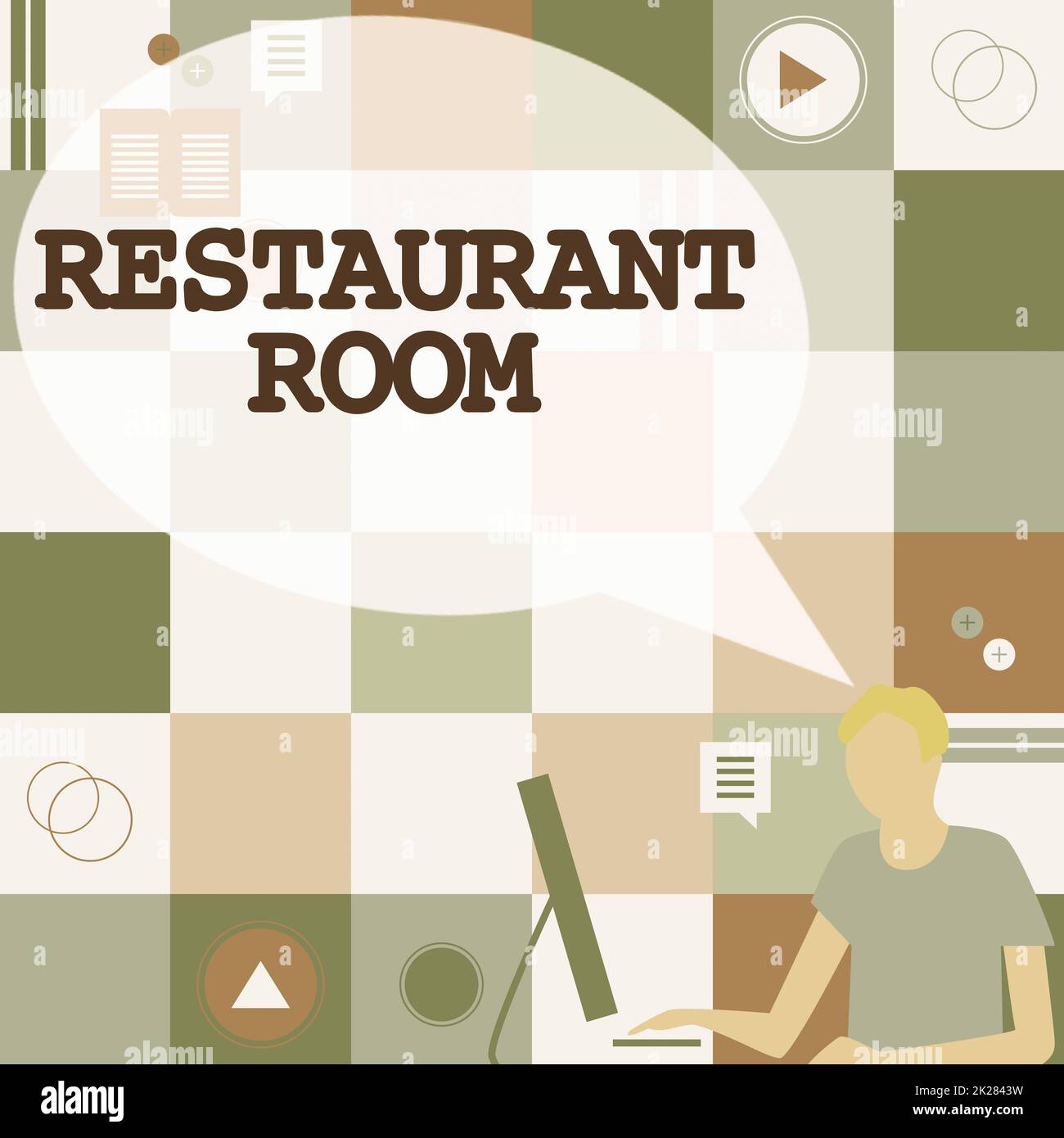 Text showing inspiration Restaurant Room. Business overview showing pay ...