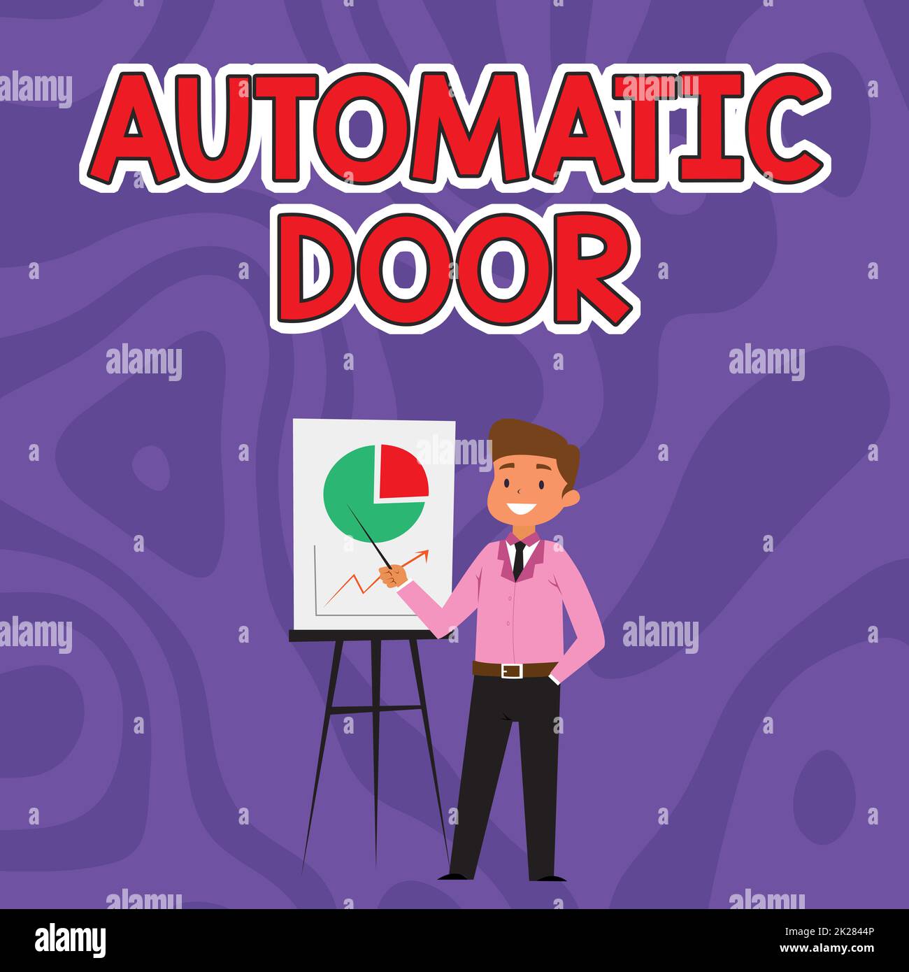 Conceptual caption Automatic Door. Internet Concept opens automatically ...