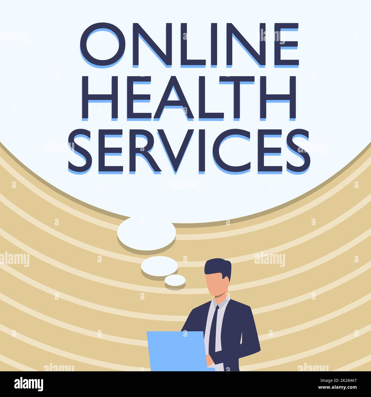 Inspiration showing sign Online Health Services. Word Written on ...