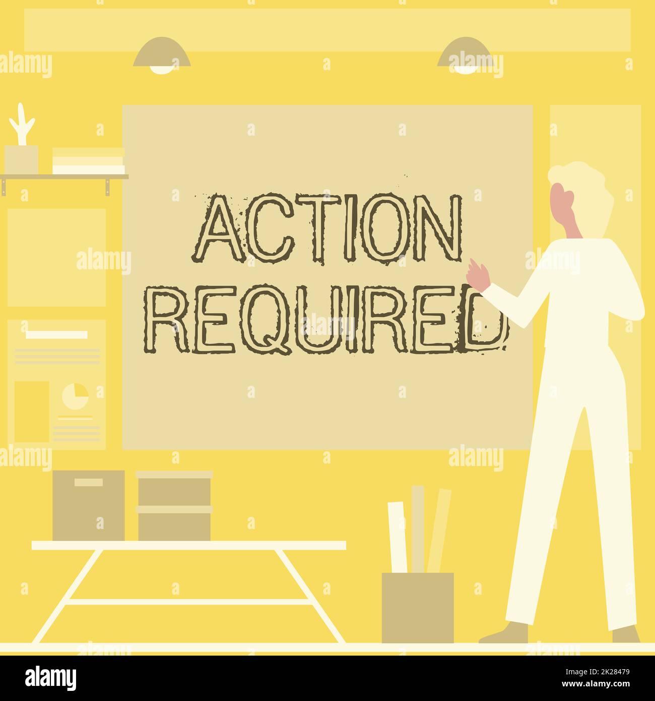 Inspiration showing sign Action Required. Concept meaning Regard an ...