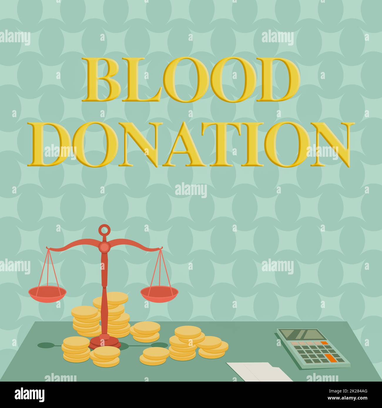 Text showing inspiration Blood Donation. Business overview Process of ...