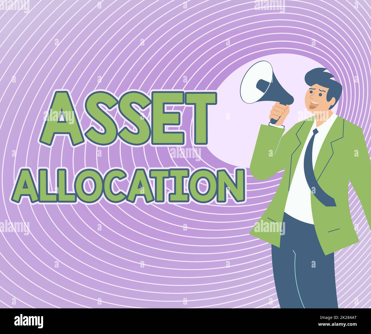 Writing displaying text Asset Allocation. Internet Concept proportion ...