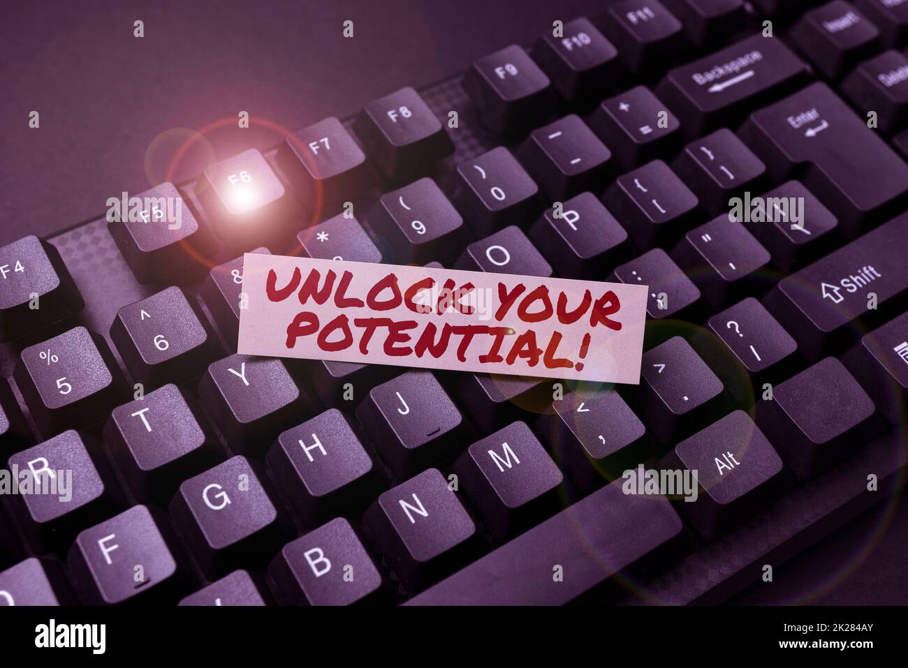 Text sign showing Unlock Your Potential. Word for Maximize the Strength ...