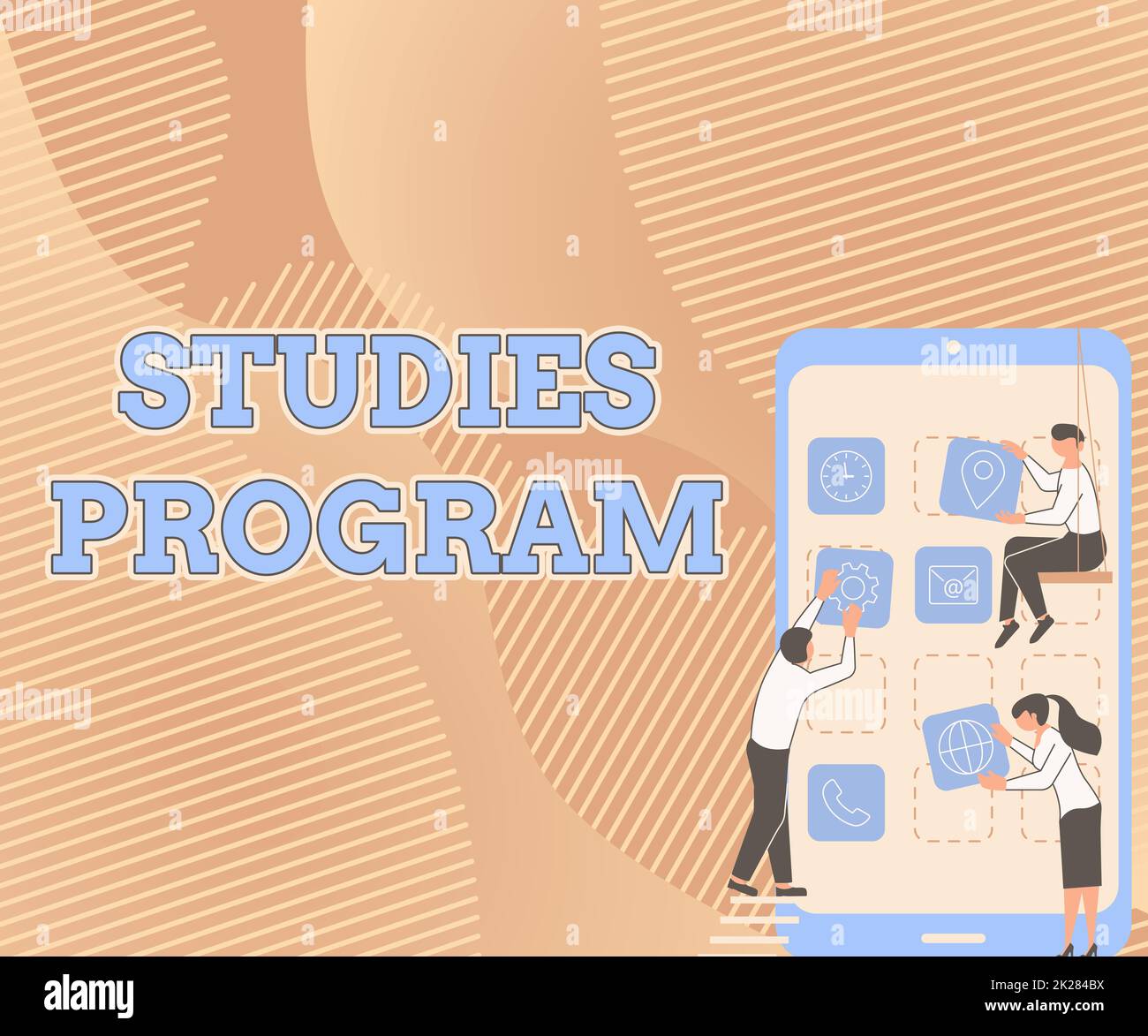 Text showing inspiration Studies Program. Conceptual photo Platform help move you towards a ...