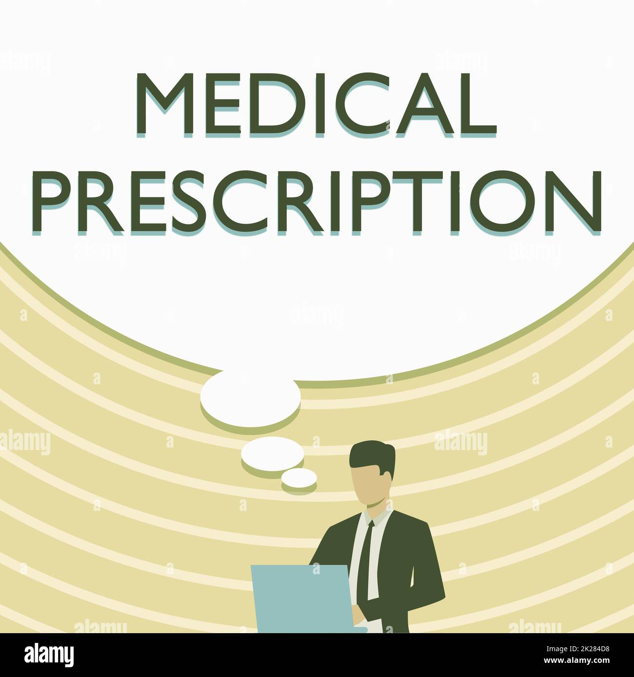 Sign displaying Medical Prescription. Business approach details of the ...