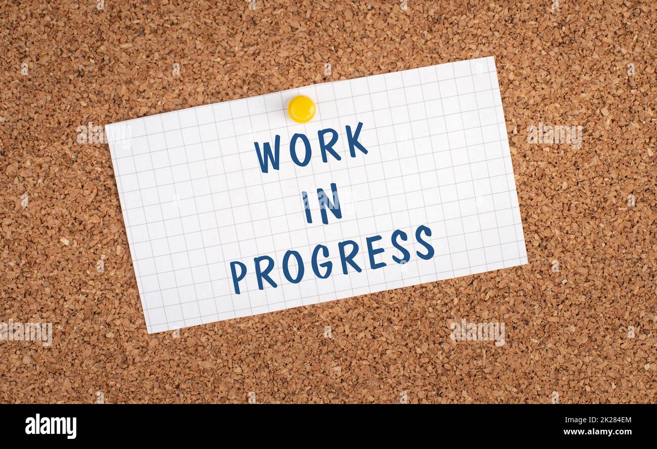 Caution work in progress sign hi-res stock photography and images - Alamy