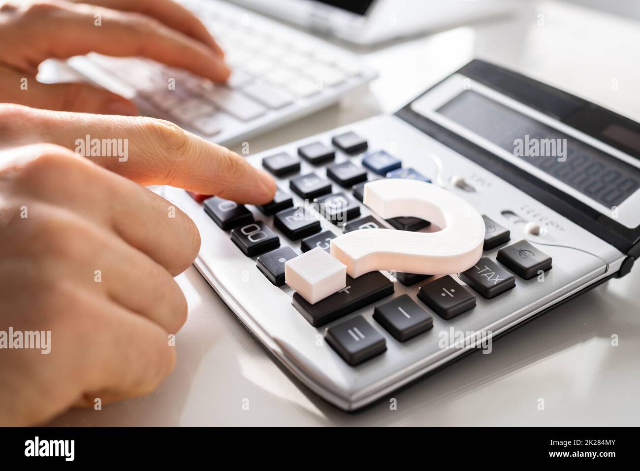 Corporate Invoice And Question. Business Document Stock Photo - Alamy