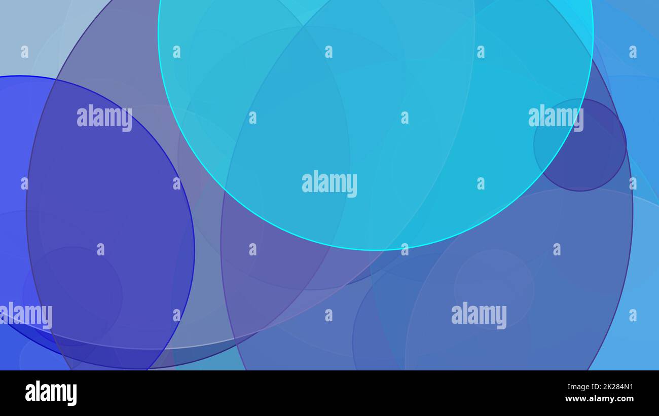 Abstract blue circles overlay with transparent PNG background Stock ...