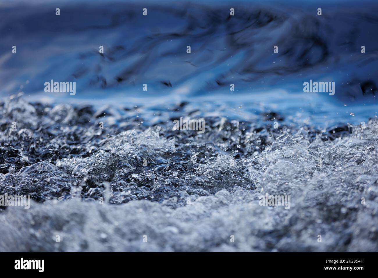 Abstract blue water texture Stock Photo - Alamy