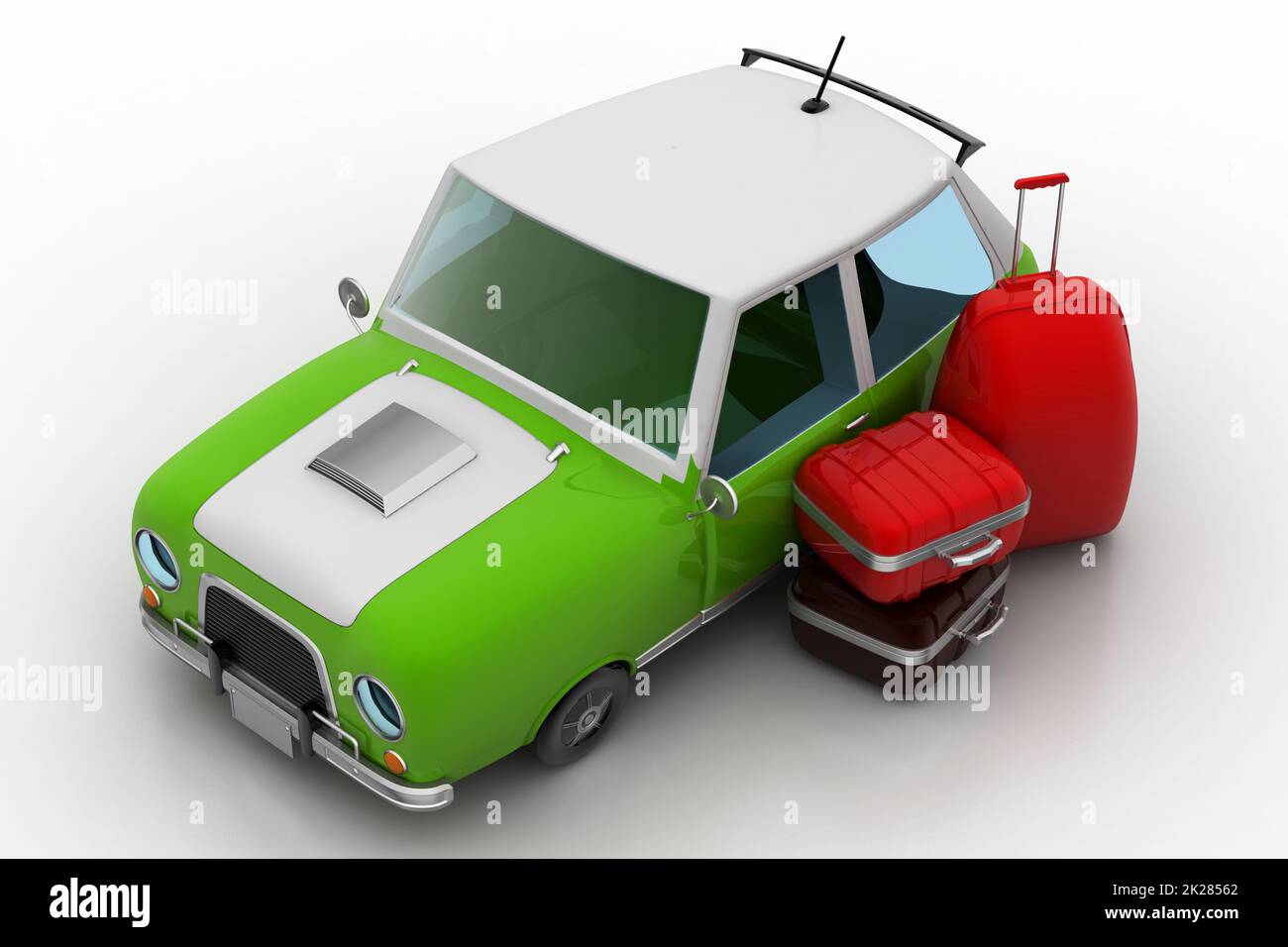 Car with luggage Stock Photo - Alamy