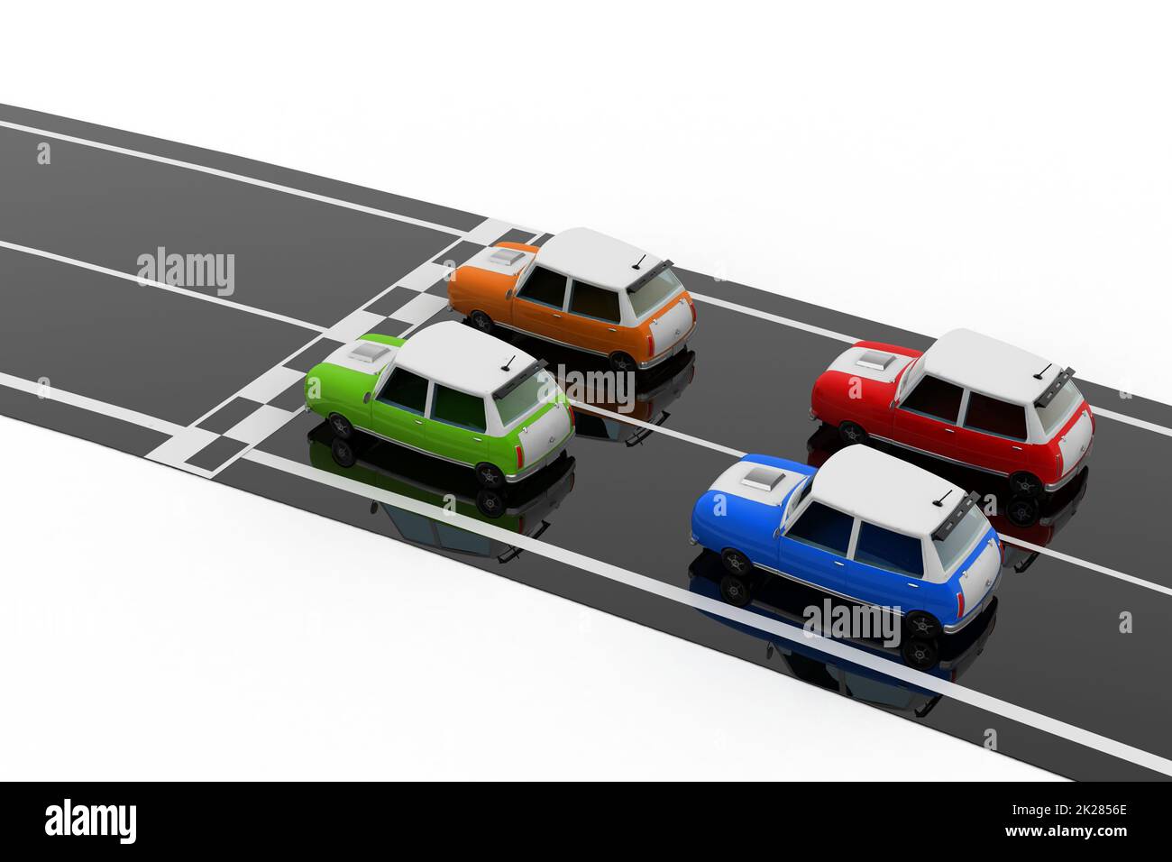 Taxi cars on the road Stock Photo - Alamy