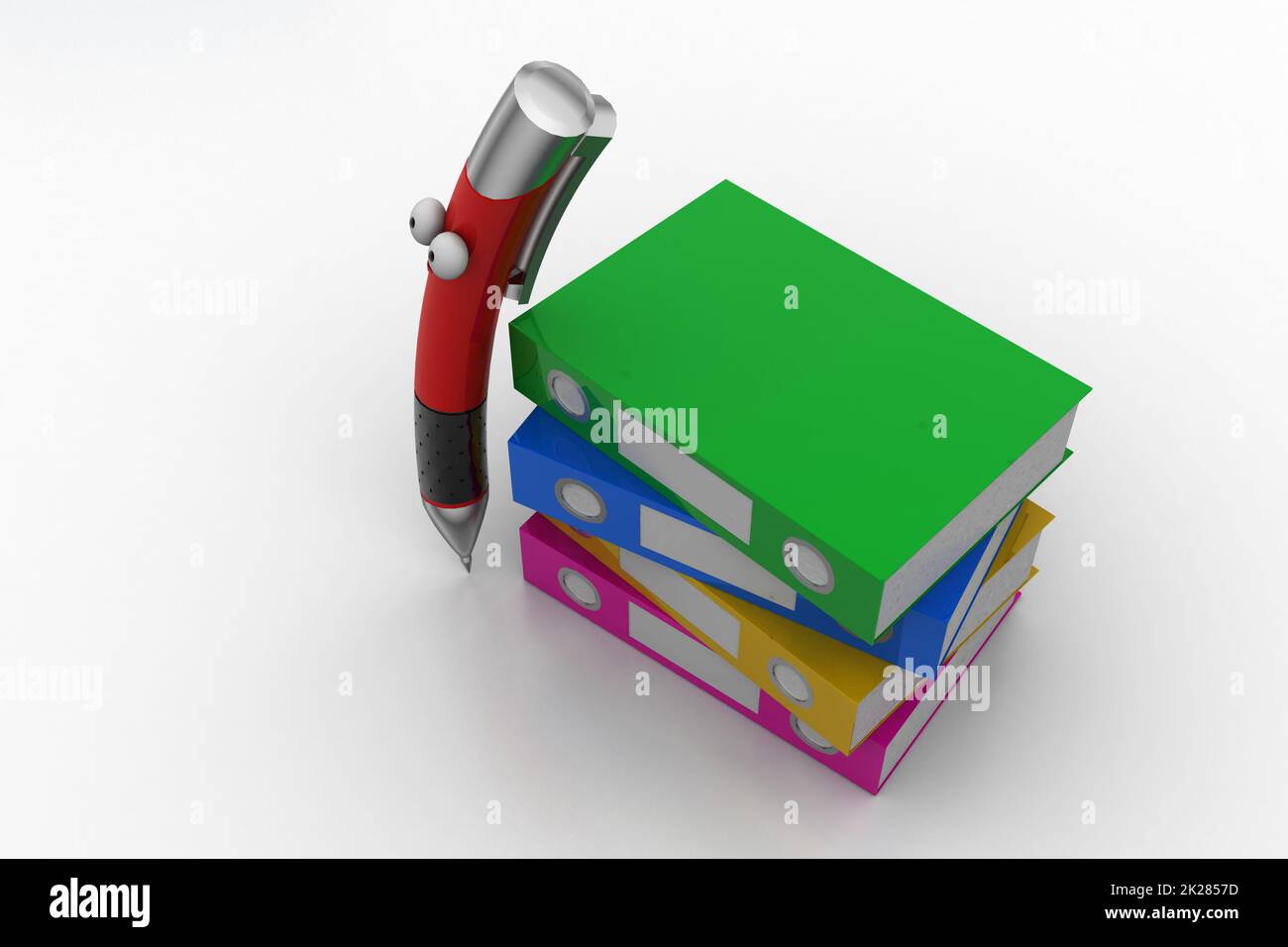 books with pen Stock Photo - Alamy