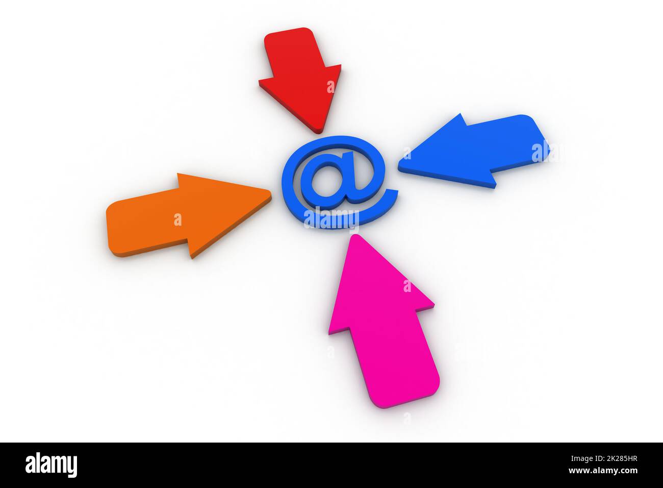 E mail sign with arrow Stock Photo - Alamy