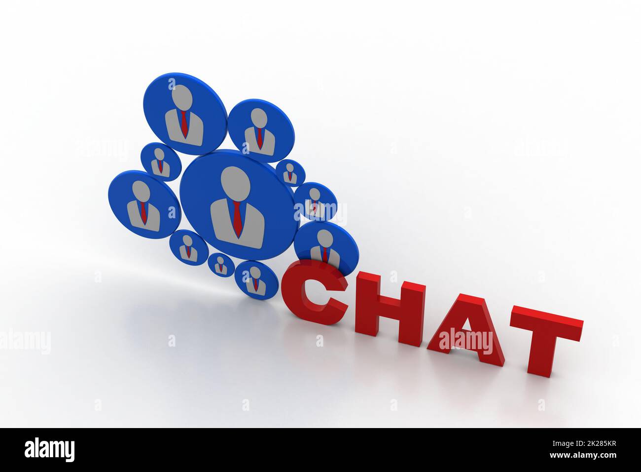 Social media chat concept Stock Photo - Alamy