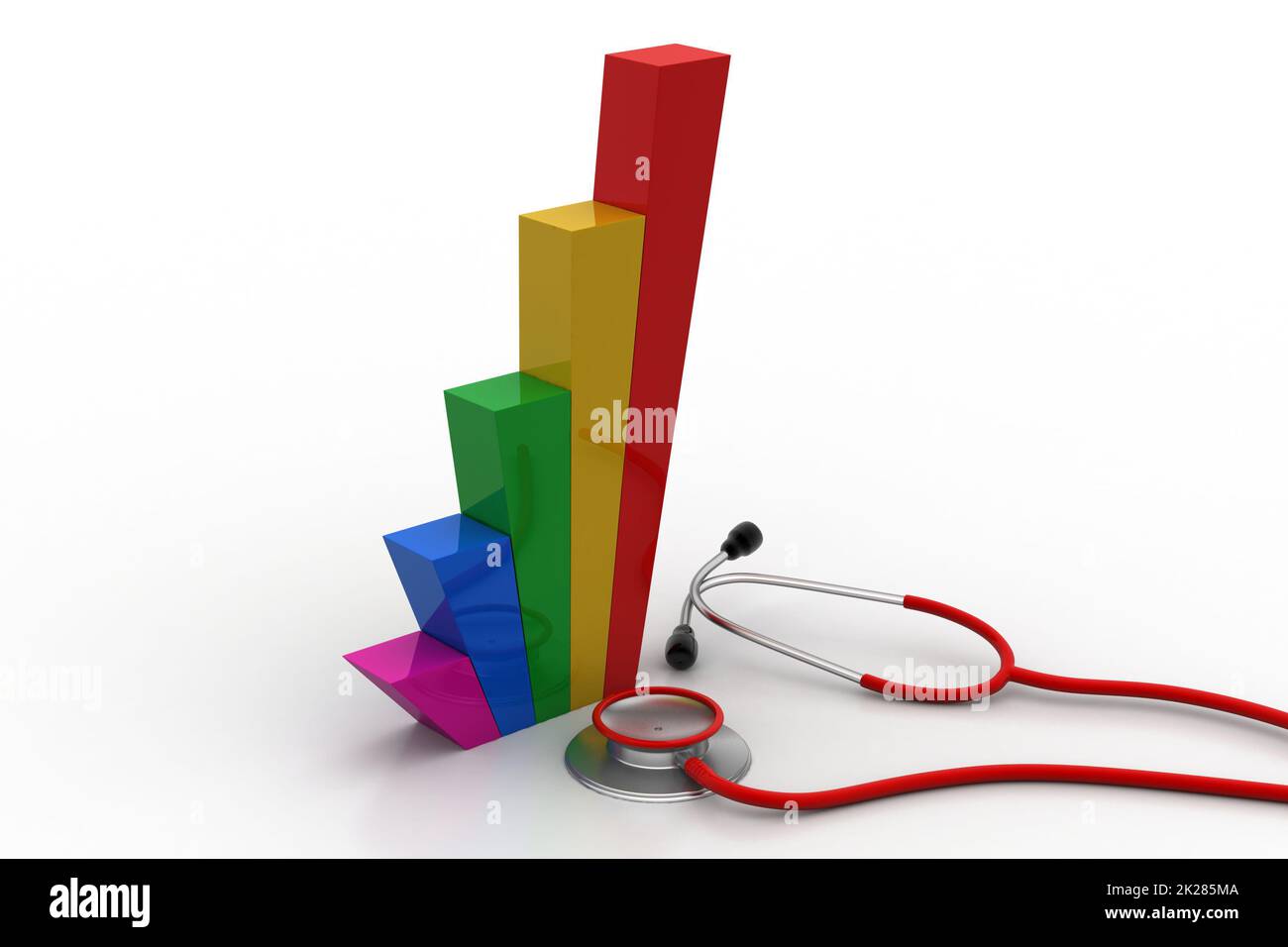 stethoscope with graph Stock Photo - Alamy