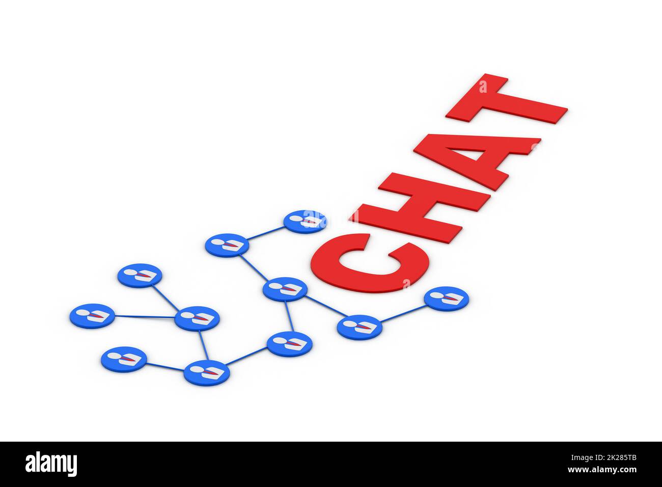 Social media chat concept Stock Photo - Alamy