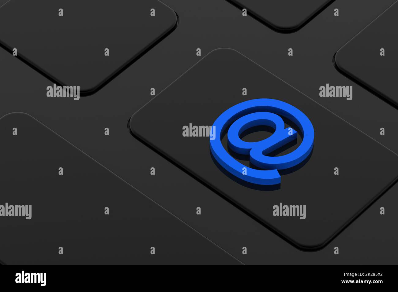 Email at sign keyboard hi-res stock photography and images - Alamy