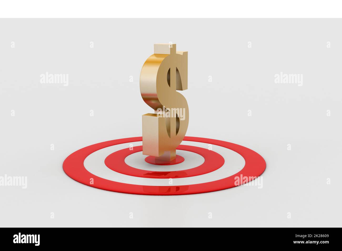 Target board with dollar sign Stock Photo - Alamy