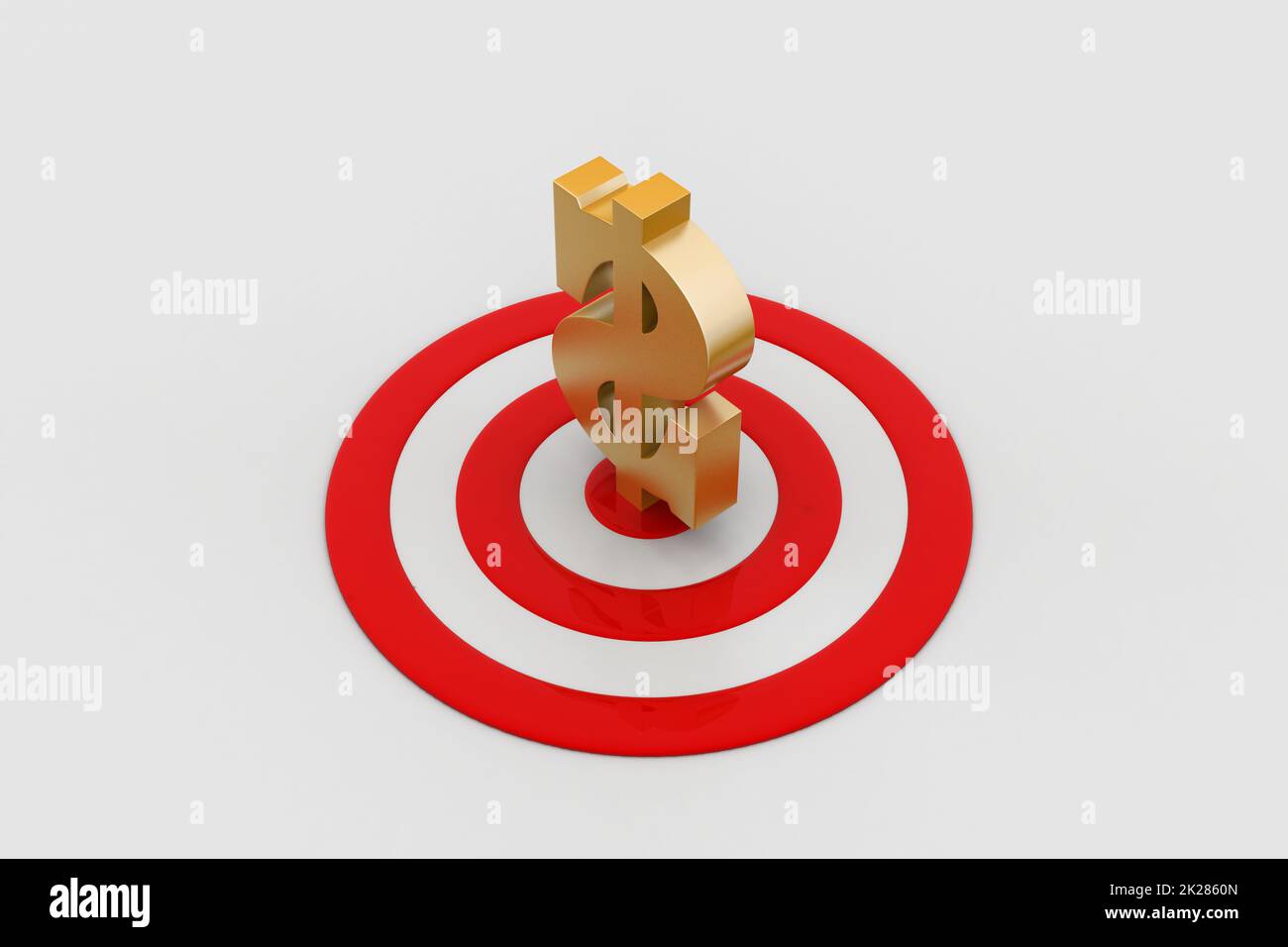Target board with dollar sign Stock Photo - Alamy