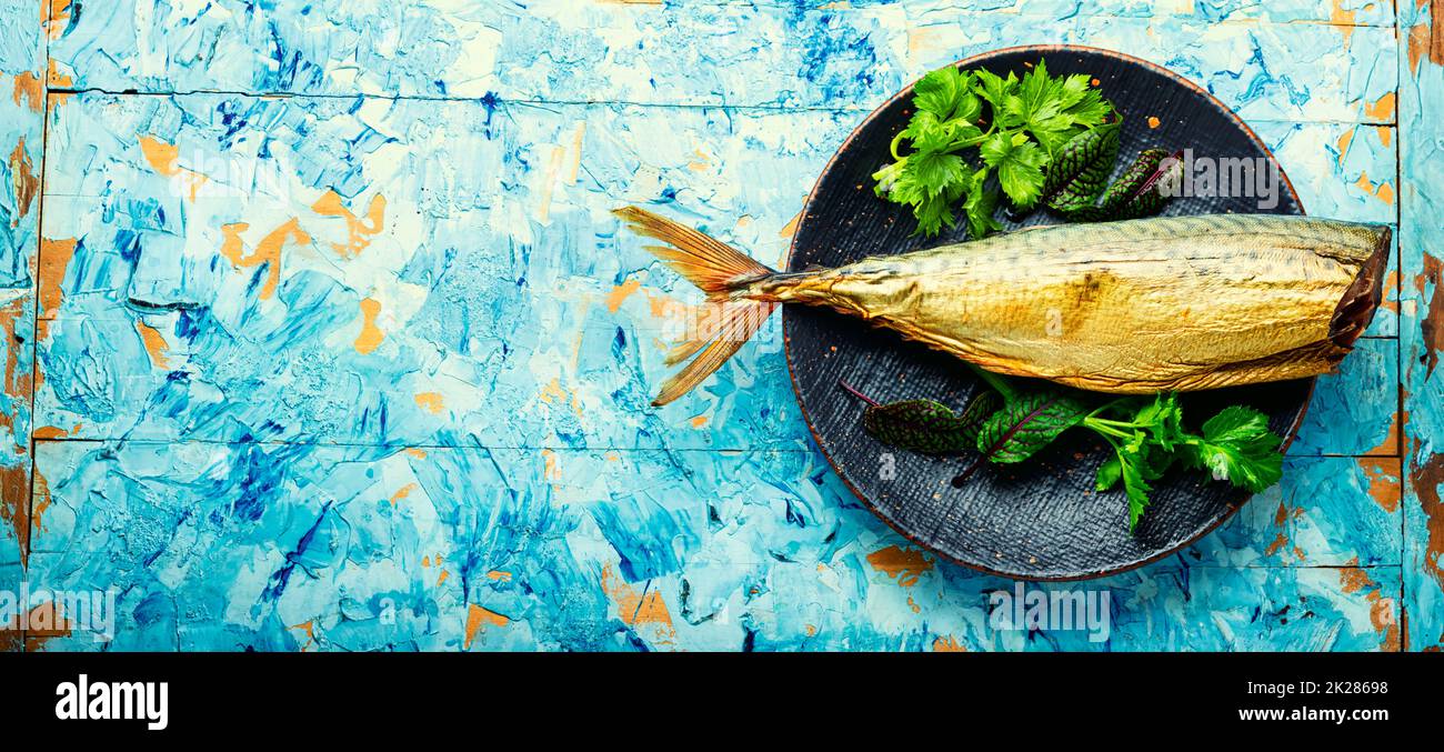 Appetizing tuna mackerel, copy space Stock Photo - Alamy