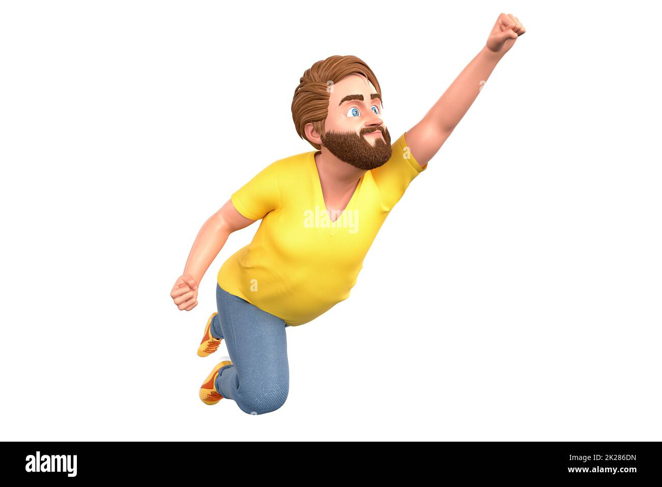 Superman Flying Render