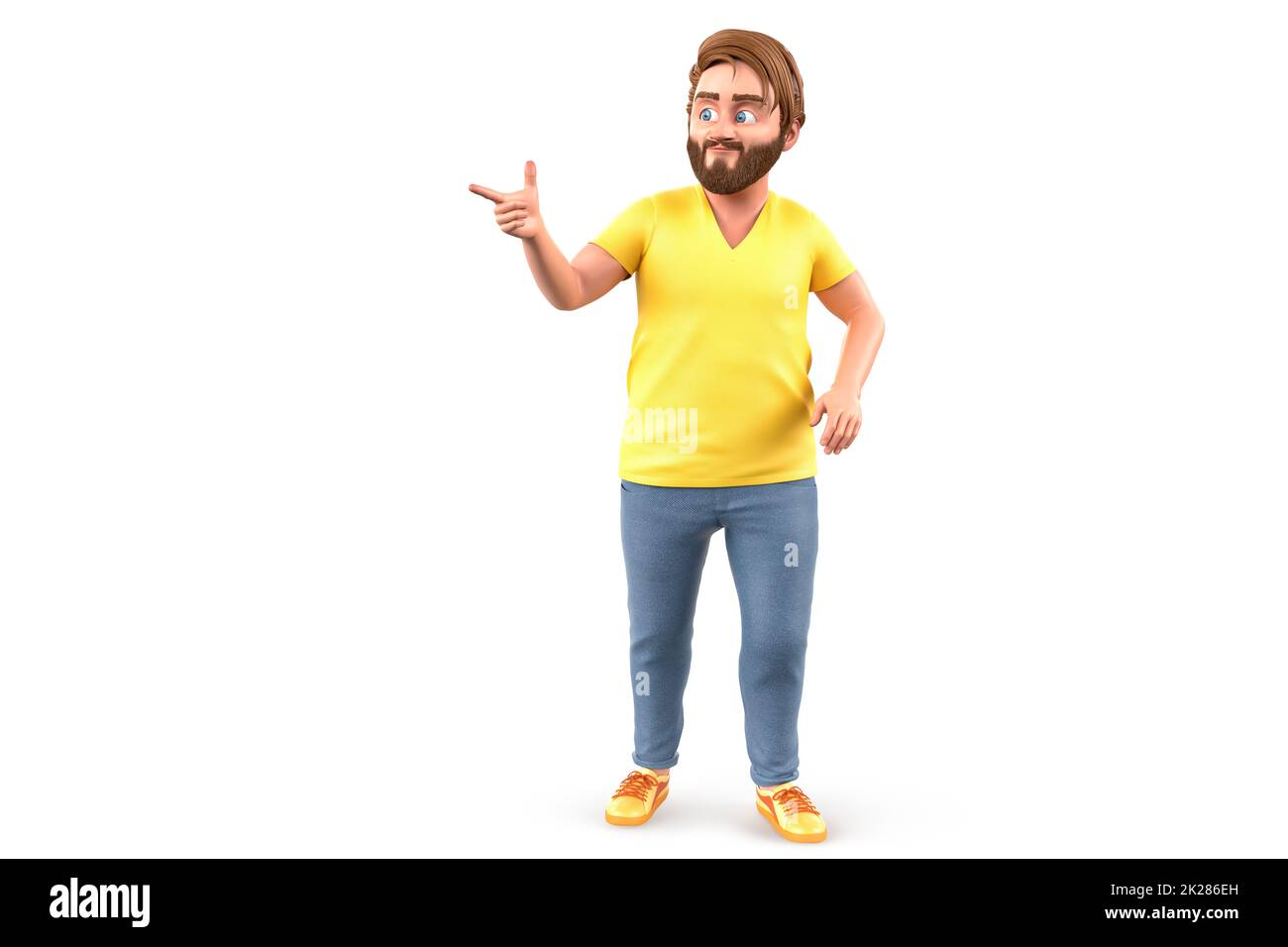 Person showing 3d rendering hi-res stock photography and images - Alamy