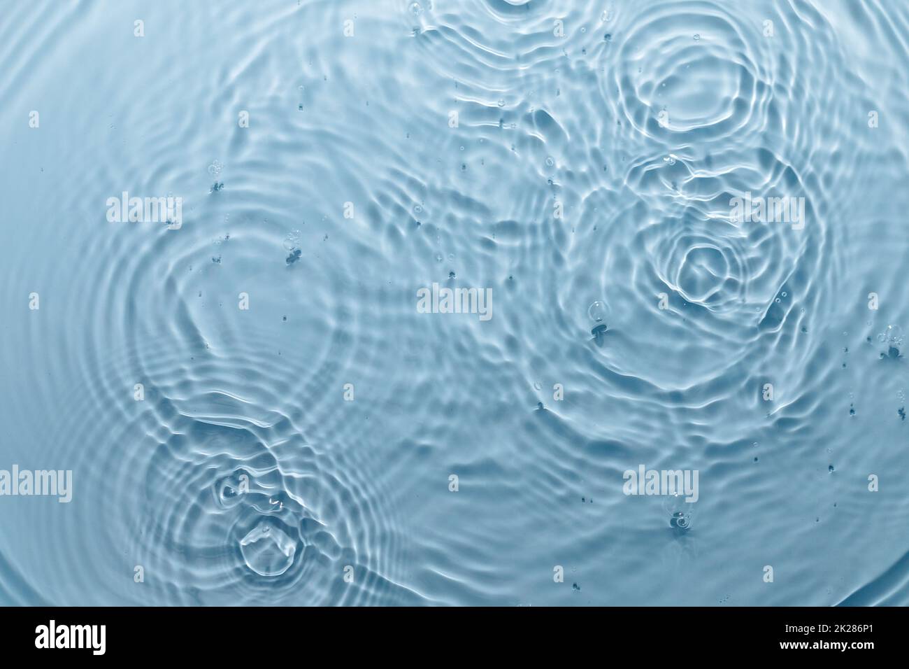 Blue water texture, blue pure water surface with waves and ripples ...