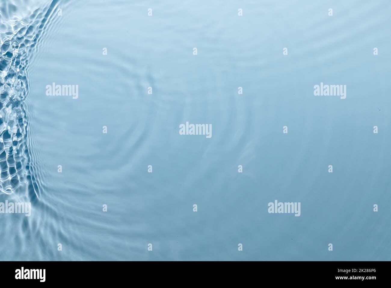 Blue water texture, blue pure water surface with waves and ripples ...