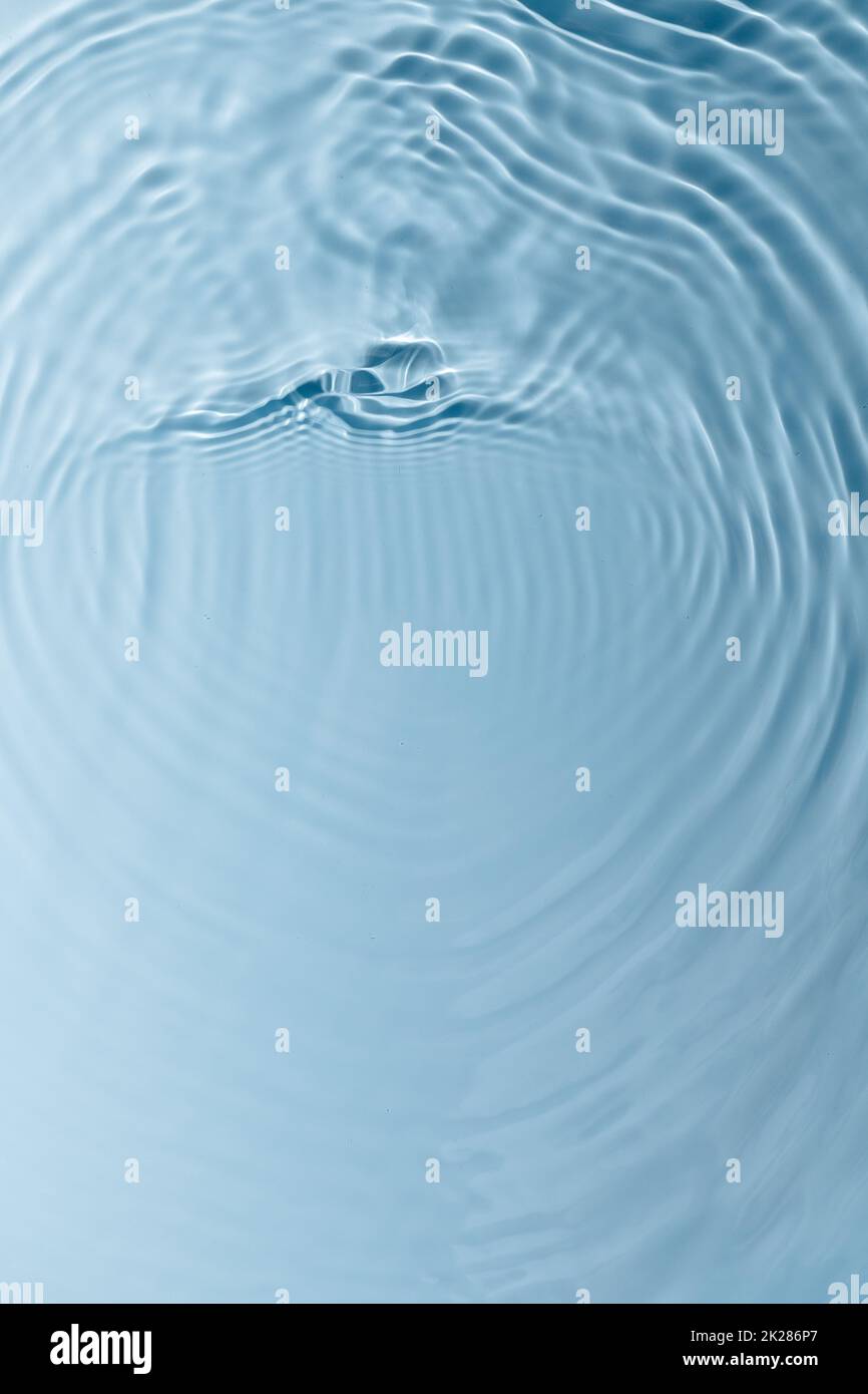 Blue water texture, blue pure water surface with waves and ripples ...