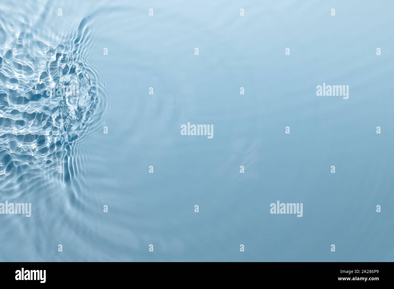 Blue water texture, blue pure water surface with waves and ripples ...