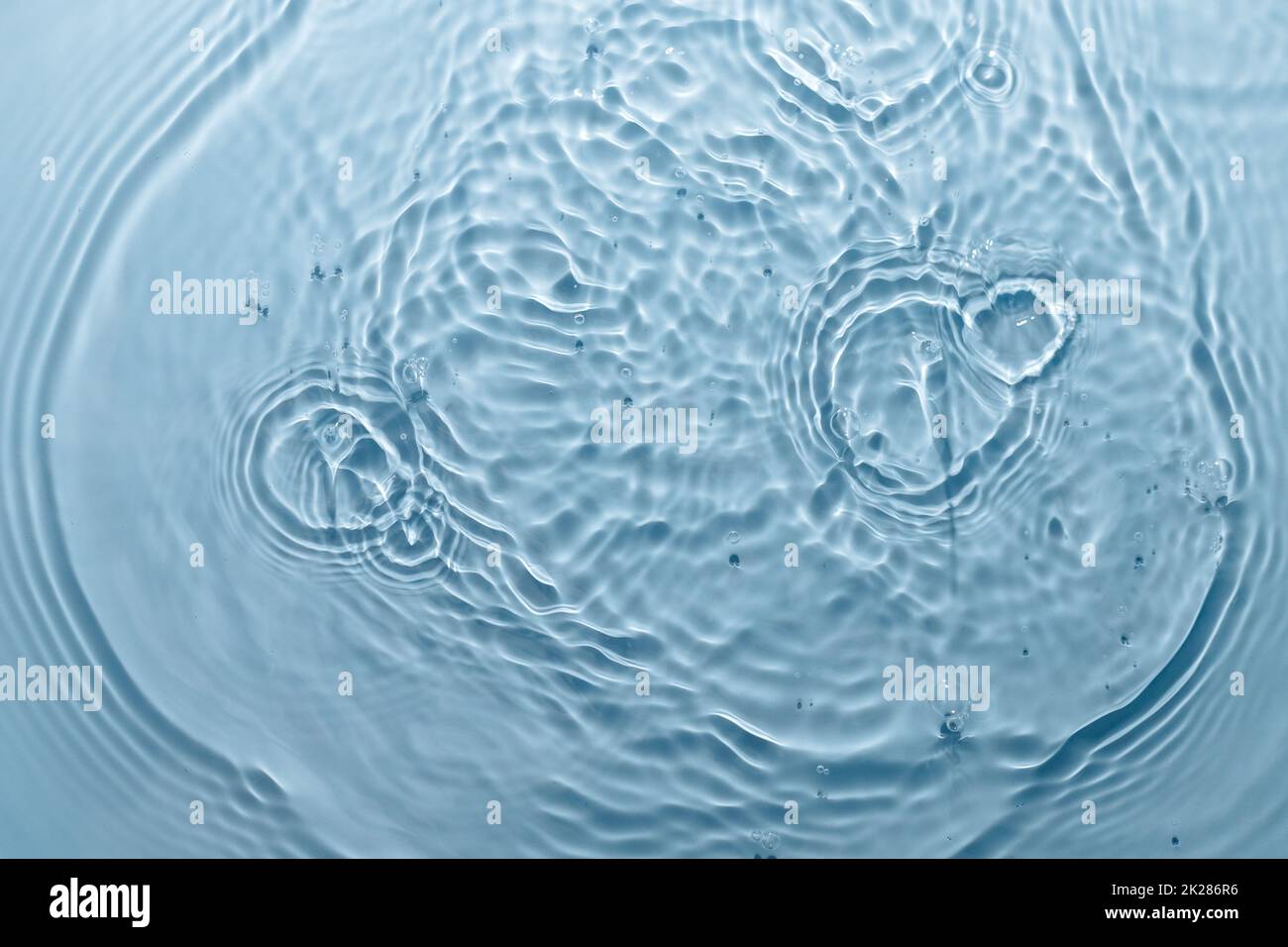 Blue water texture, blue pure water surface with waves and ripples ...