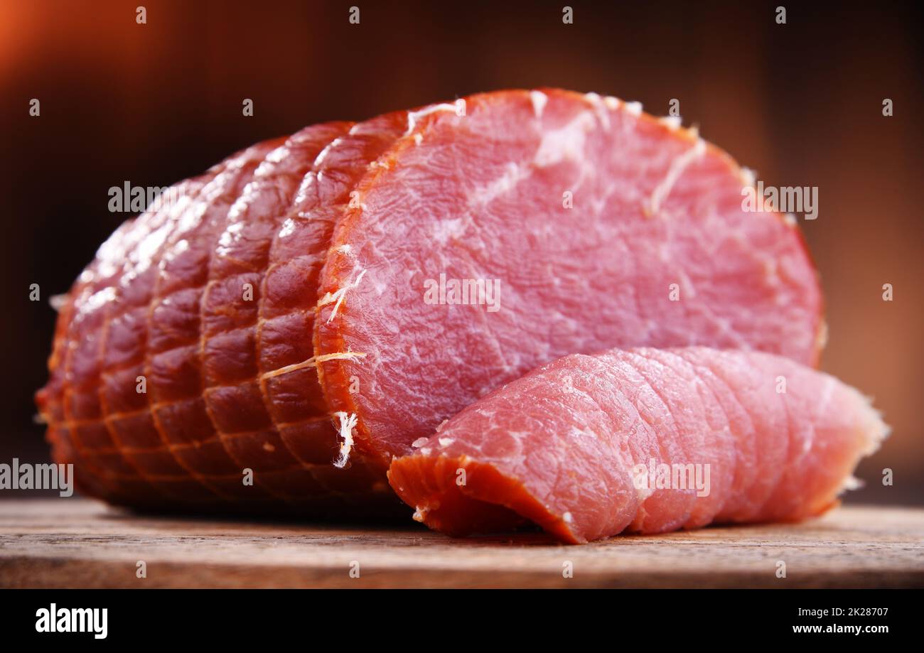 Smoked ham hi-res stock photography and images - Alamy
