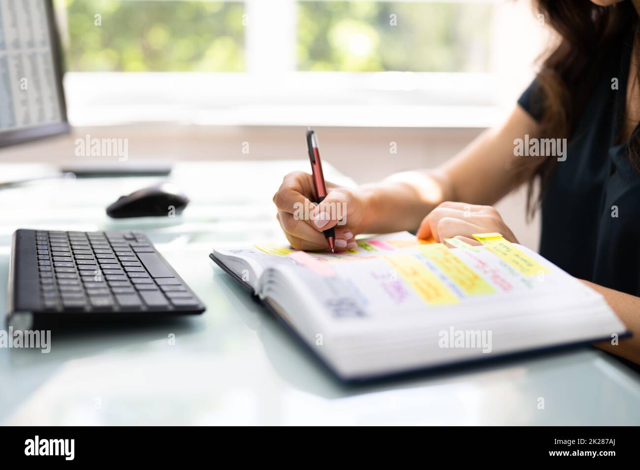 Looking At Calendar Agenda Schedule Stock Photo - Alamy Looking At Calendar Agenda Schedule Stock Photo - Alamy