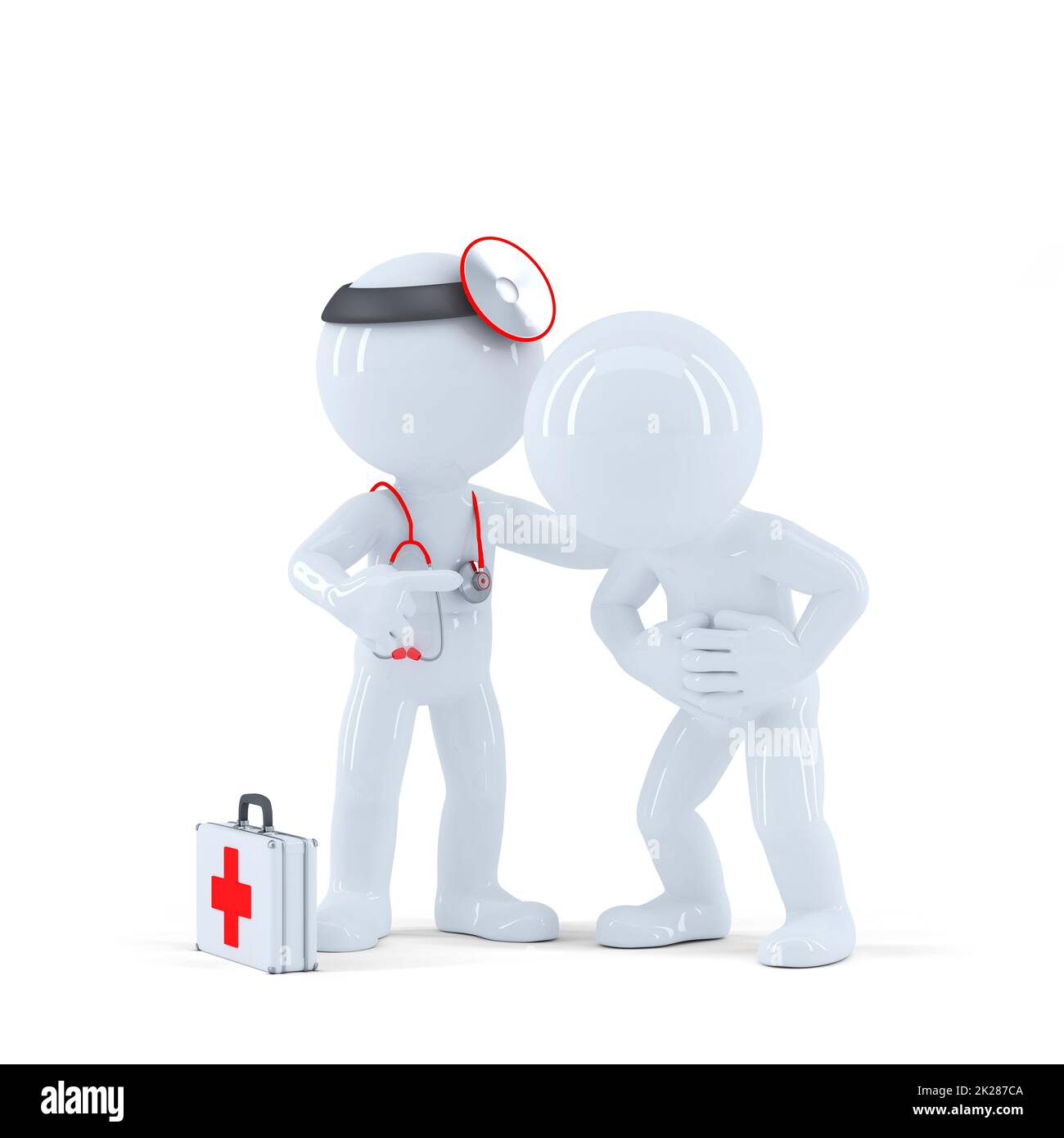 Doctor and patient isolated Cut Out Stock Images & Pictures - Alamy